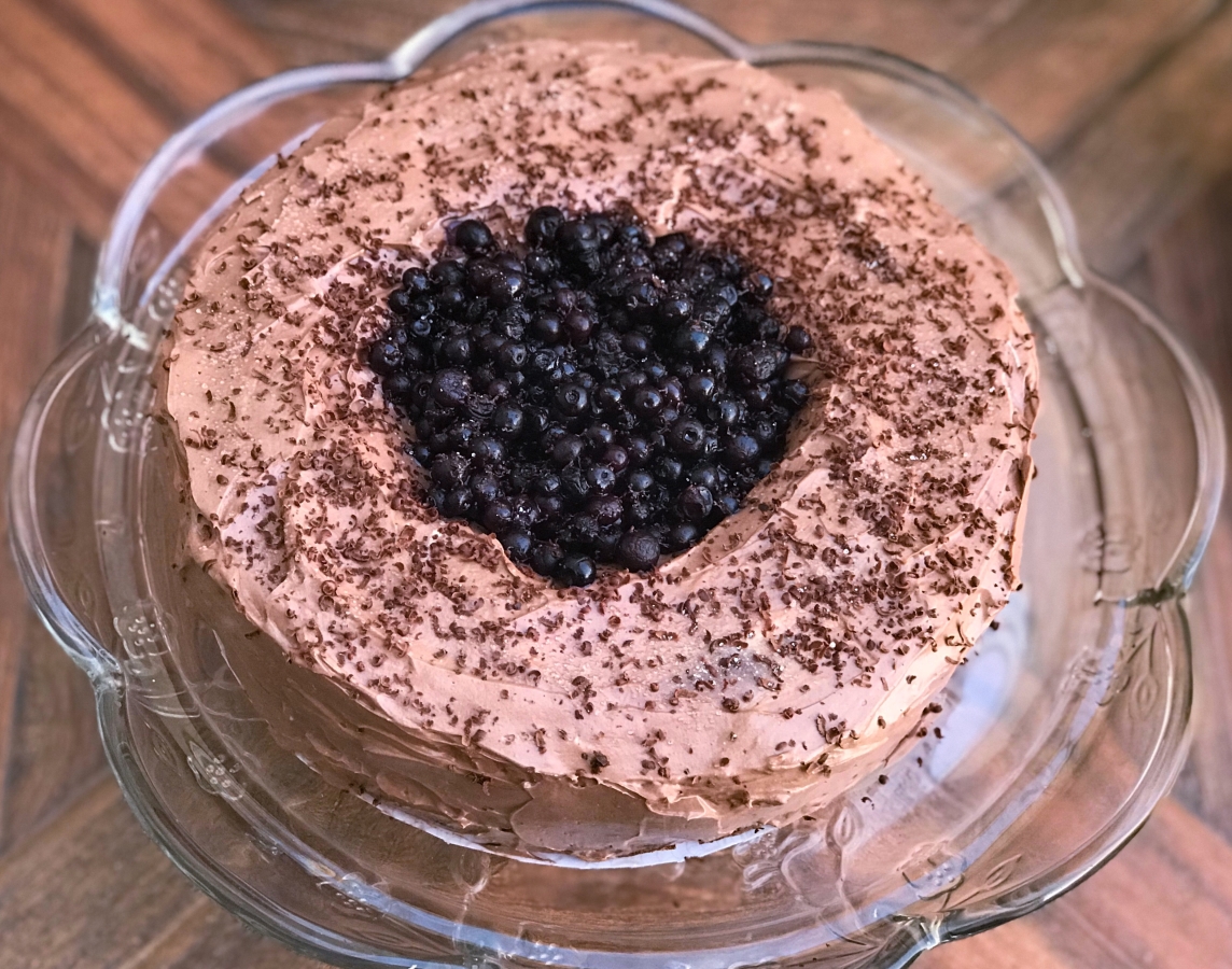 Keto Blueberry Chocolate Cake - Butter Together Kitchen