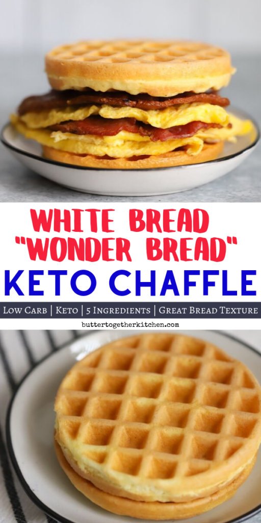 White Bread Keto Chaffle Wonder Bread Chaffle Butter Together Kitchen